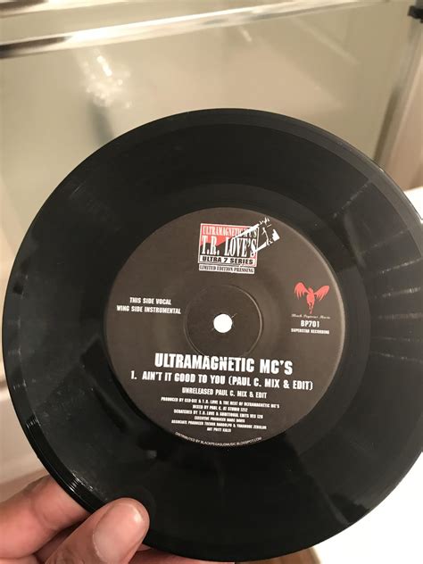 Dope Ultramagnetic Mcs 7” Ced Gee On The Beat And Paul C On The Boards