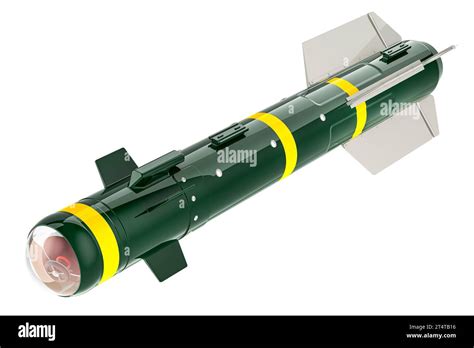 Torpedo Underwater Ranged Weapon 3d Rendering Isolated On White