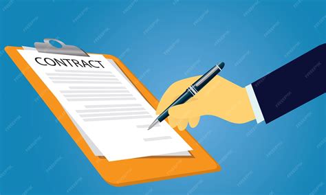 Premium Vector Contract Signing Legal Agreement Concept Vector
