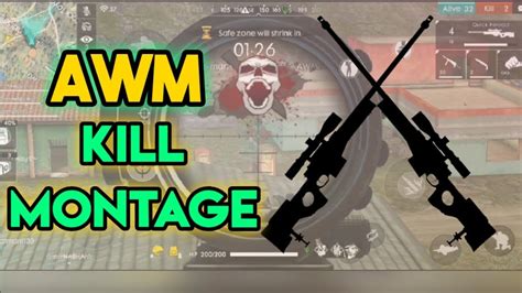 Free Fire Awm And Kar98 Kill Montage Free Fire Sniper Kill Montage