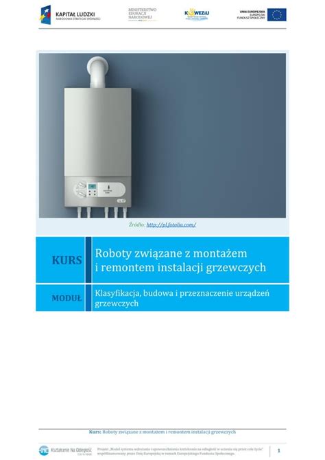 Klasyfikacja budowa i przeznaczenie urządzeń grzewczych PDF