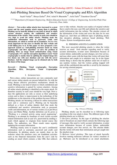 Pdf Anti Phishing Structure Based On Visual Cryptography And Rsa Algorithm