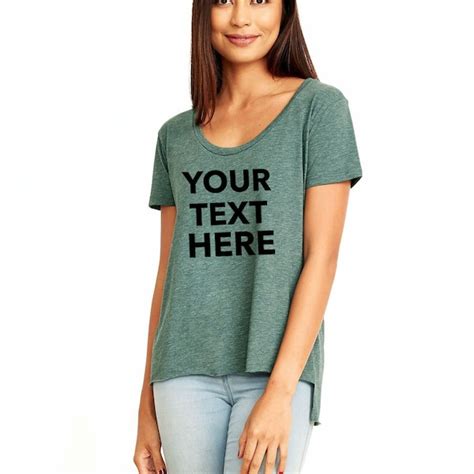 Scoop Neck Tee Etsy