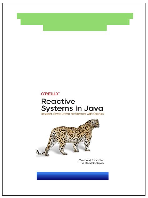 Reactive Systems In Java Resilient Event Driven Architecture With Quarkus 1st Edition Clement