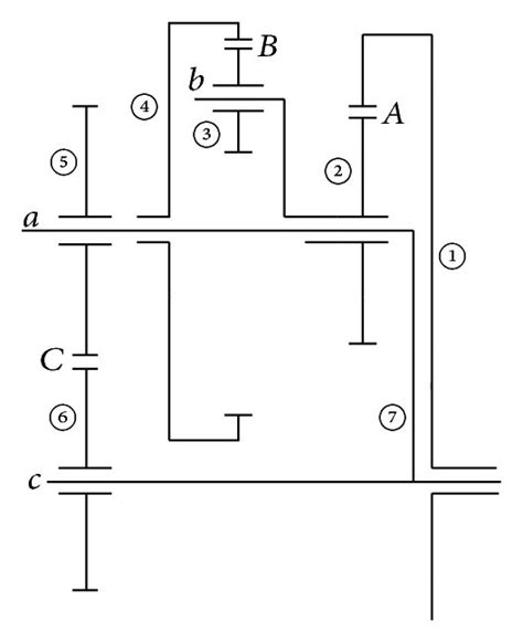 Two 6 Gear Train Kinematic Chains And Their Wdccg Download Scientific Diagram