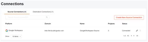 create new source connection cloudm