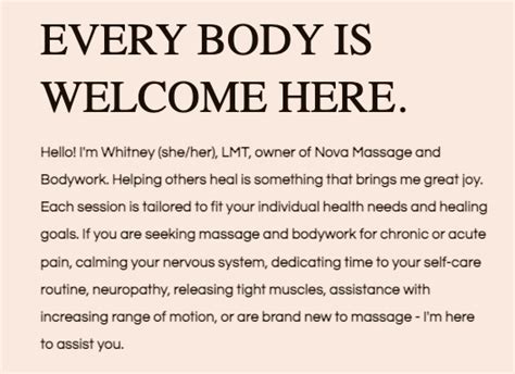 Nova Massage And Bodywork 409 Vandiver Dr Columbia Mo Yelp