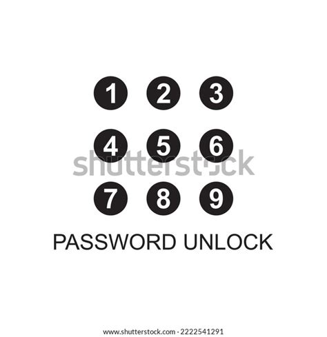 Password Unlock Icon Technology Icon Stock Vector Royalty Free
