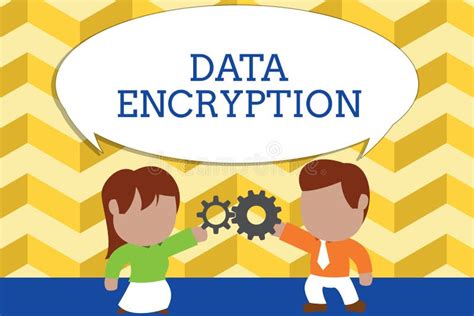 Word Writing Text Data Encryption Business Concept For Symmetrickey