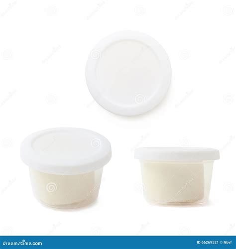Modeling Clay In A Container Isolated Stock Image Image Of Colored