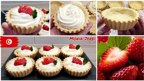 Tarte Aux Fraisesتارتولات ميني تارت الفراولة بالكريم باتيسيار🍓 قمة