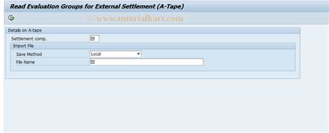 RESCA SAP Tcode Import A Tape