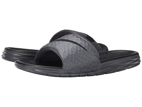 Nike Benassi Solarsoft Slide 2 Mens Slide Shoes Dark Greyblack Nike