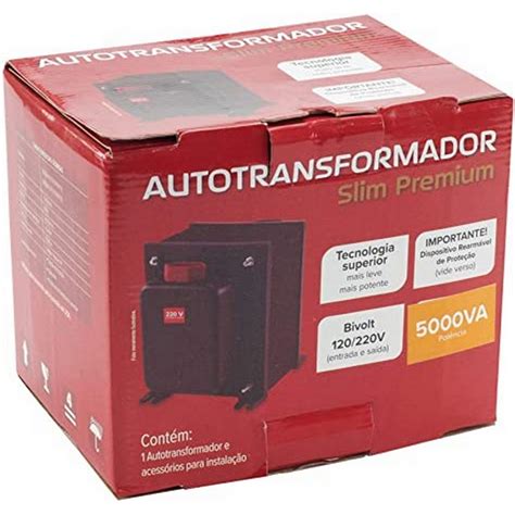 Transformador 5000VA Slim Bivolt Forceline