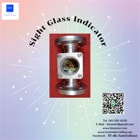 Double Window Sight Glass Flow Indicator