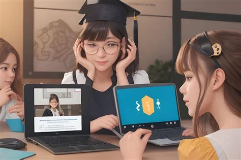 Premium Ai Image Revolutionize Education With Ai Enhanced Learning Explore Graduate