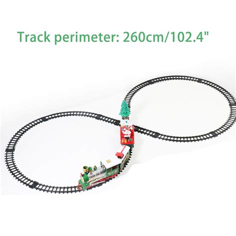 Christmas Diy Electric Train Toys Long Rail Track Grandado
