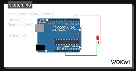 Latihan Led 1 Mikhaya 8b Wokwi Esp32 Stm32 Arduino Simulator