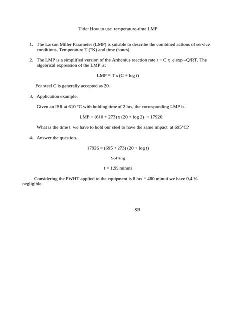 Larson Miller Parameter Pdf