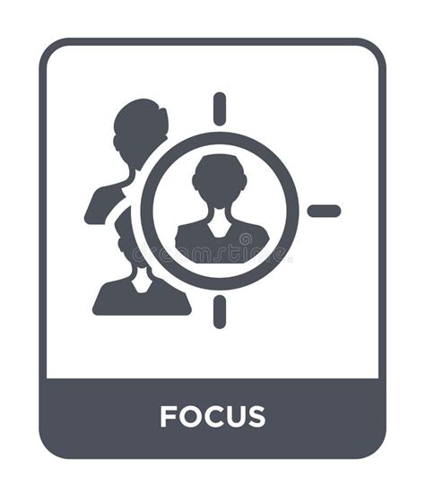 Focus Icon In Trendy Design Style Focus Icon Isolated On White