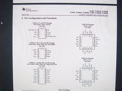 Tl061 Bas Puissance Jfet Op Amp Ic Circuit 21 813 Eur 6 69 Picclick Fr