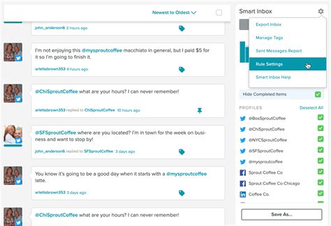 Automated Rules Sprout Social Support