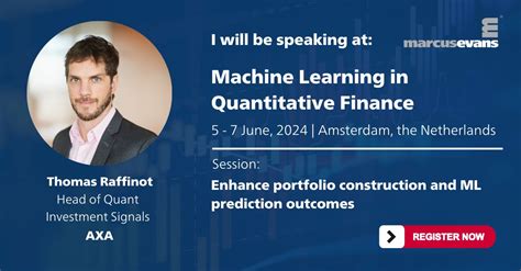 Thomas Raffinot On Linkedin Home Machine Learning In Quantitative Finance Marcus Evans