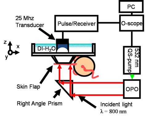 Left Schematic Diagram Of The Imaging Setup Right Photograph Of