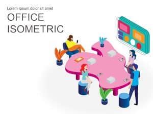 Restaurant Isometric PowerPoint Template SlideUpLift