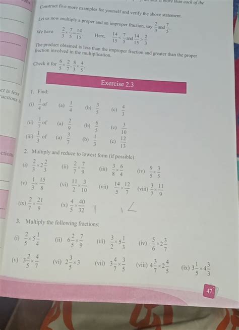 Construct Five More Examples For Yourself And Verify The Above Statement