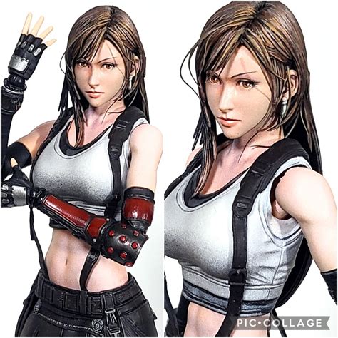 二次元 リペイント ティファ ロックハート プレイアーツ改フィギュア 頭髪追加 顔描き直し 塗装済み 完成品 リアル 美少女 ナミ ハンコック