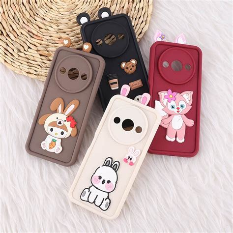 خرید قاب سولید شیائومی Redmi A3 A3x عروسکی گوش دار محافظ