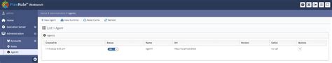 Update Executing Agent Runtime Flexrule Resource Hub