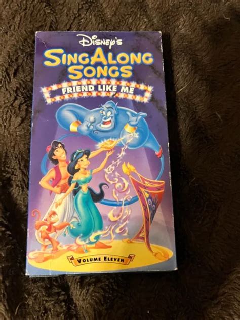 Walt Disneys Sing Along Songs Friend Like Me Vhs Vcr Movie Rare