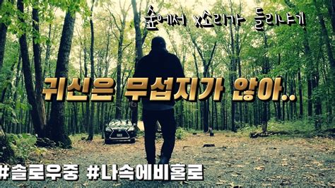 솔로 우중 캠핑 숲에서 들려오는 괴이한 소리 Youtube