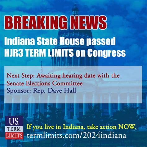 The Indiana State House Passes Resolution To Term Limit Congress Us
