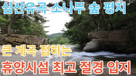 심산유곡 에메랄드 빛 계곡 접한 휴양시설 최고의 입지를 가진 아름다운 개발용지 캠핑장 연수원 펜션 용지홍천전원주택홍천전원