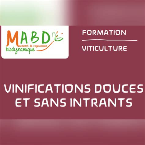 Formation Vinification Douce Et Sans Intrant 1