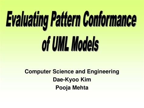 Ppt Computer Science And Engineering Dae Kyoo Kim Pooja Mehta