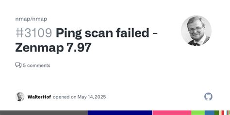 Ping Scan Failed Zenmap 797 · Issue 3109 · Nmapnmap · Github