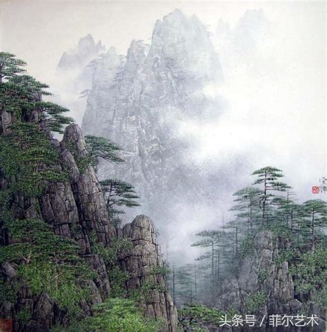 中國著名畫家宋滌水墨寫實風景畫欣賞 每日頭條