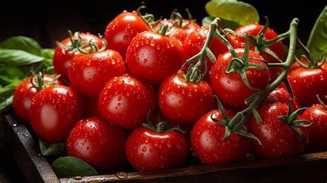 Premium Photo Ruby Red Bounty Pile Of Tomatoes