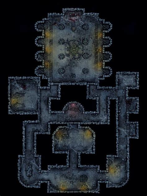 Abandoned Crypts Battlemaps Dnd World Map Dungeon Maps Fantasy Map