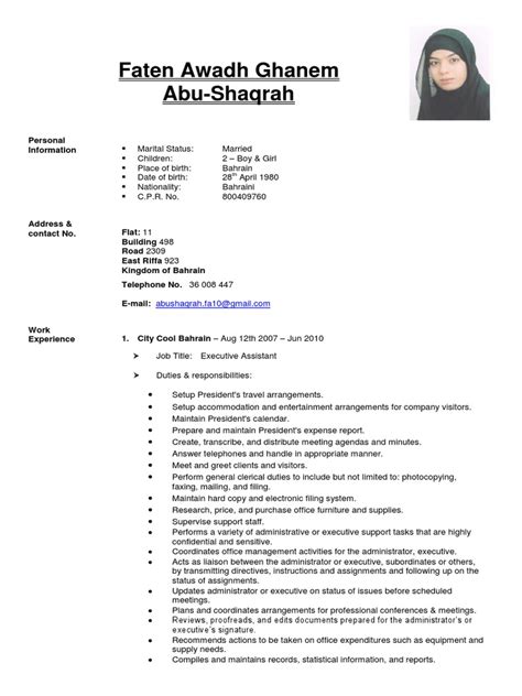 Abu Shaqrah Faten2 Pdf Secretary Background Check