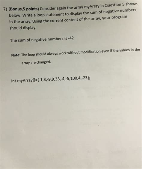 Solved Ider The Array Called Myarray Declared Below That