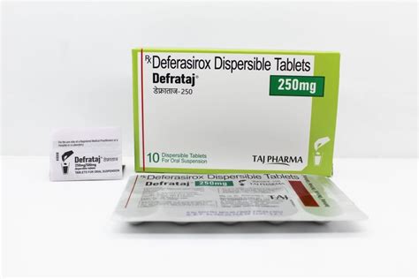 Deferasirox Dispersible Tablets 250mg Manufacturer From Mumbai Taj Life Sciences