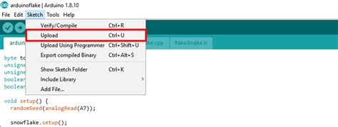Github Jpraus Arduinoflake