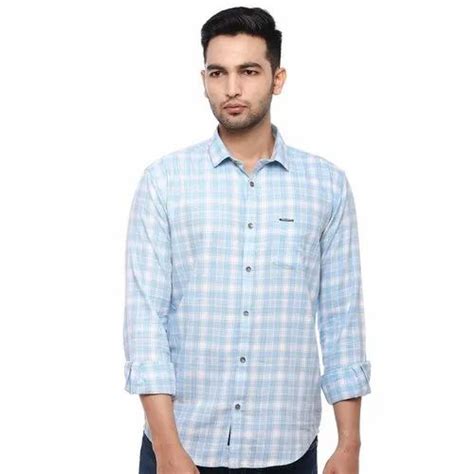 Urbanity Regular Semi Cut Away Collar 8974 Men Check Shirt Machine