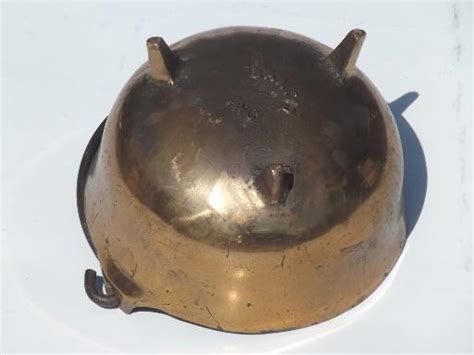 Small Old Cast Iron Cauldron Vintage Fireplace Fire Starter Pot