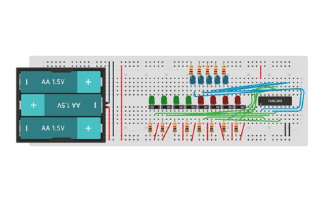 Circuit Design Sumador Tinkercad